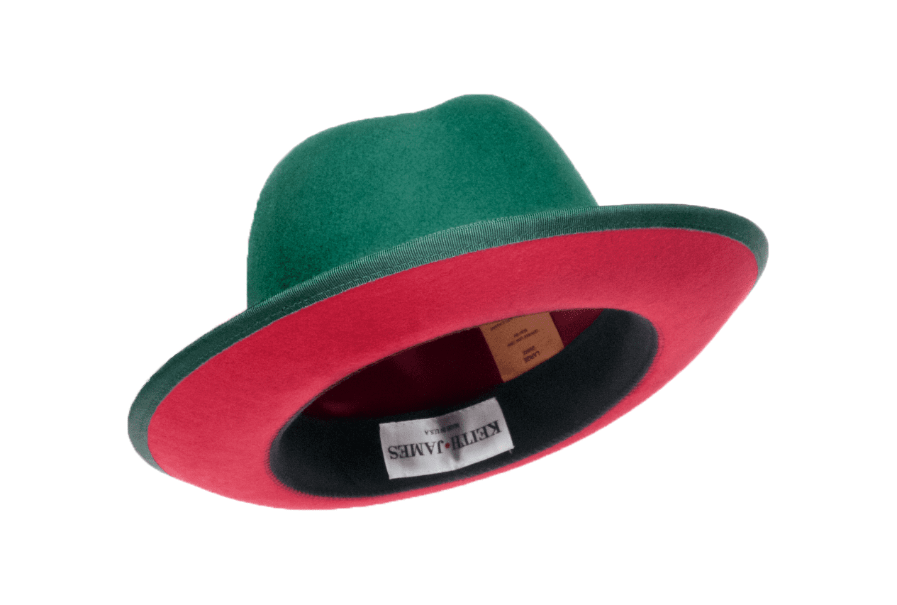 Keith And James Mean Green King Fedora Hat - Flawless Crowns